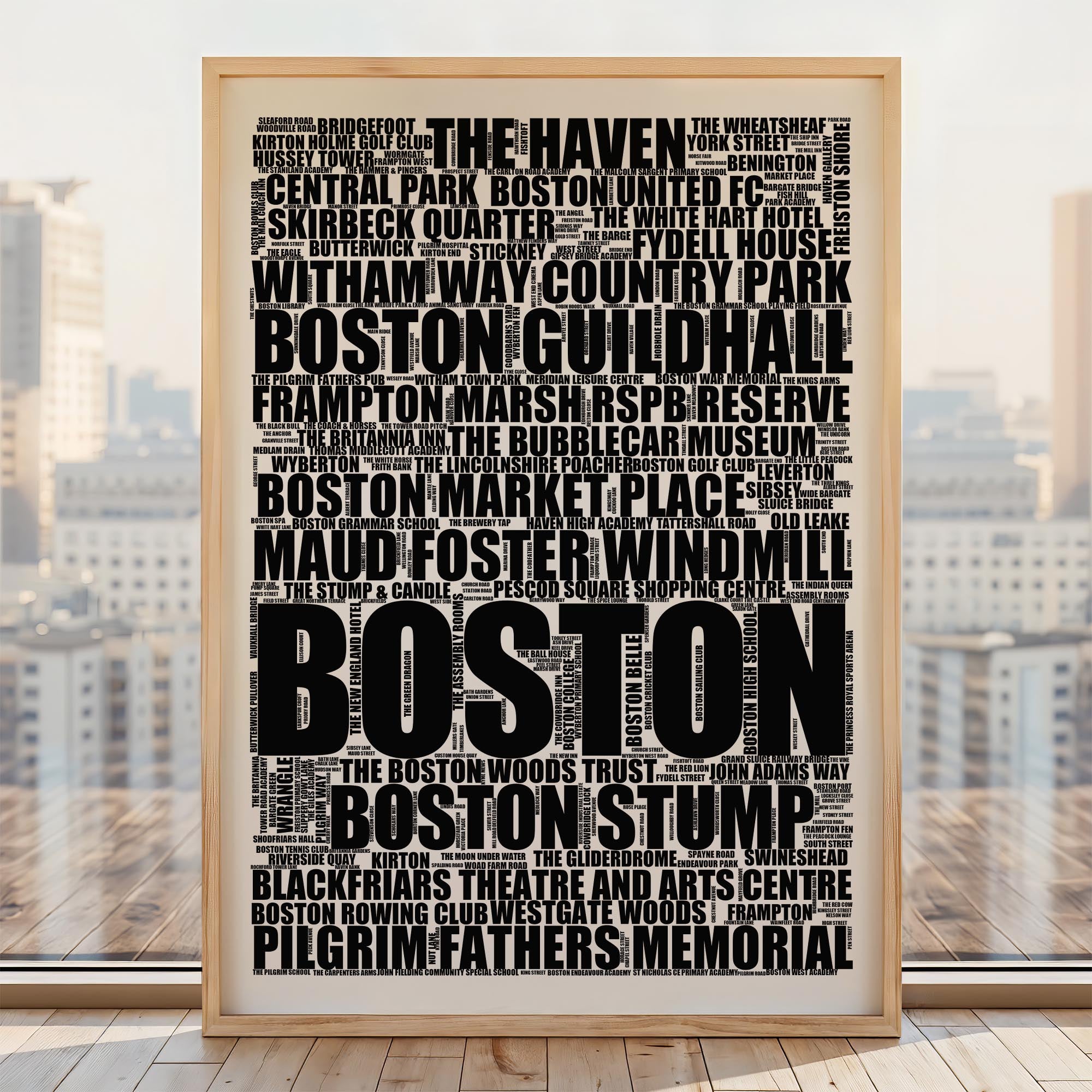 Boston - Premium Typographic Prints & Gifts – TextTapestry